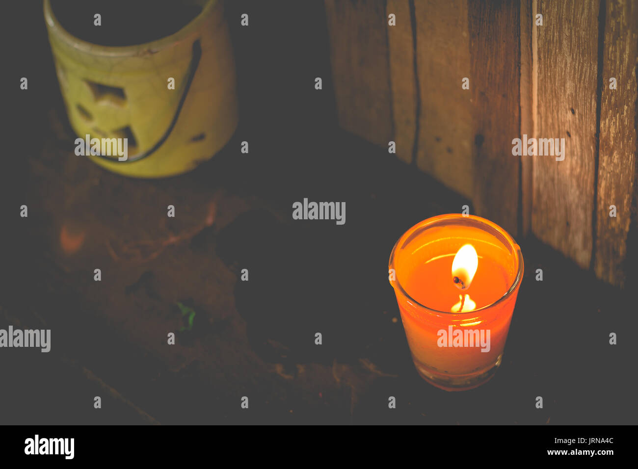 handmade candle that produce in vintage style Stock Photo - Alamy