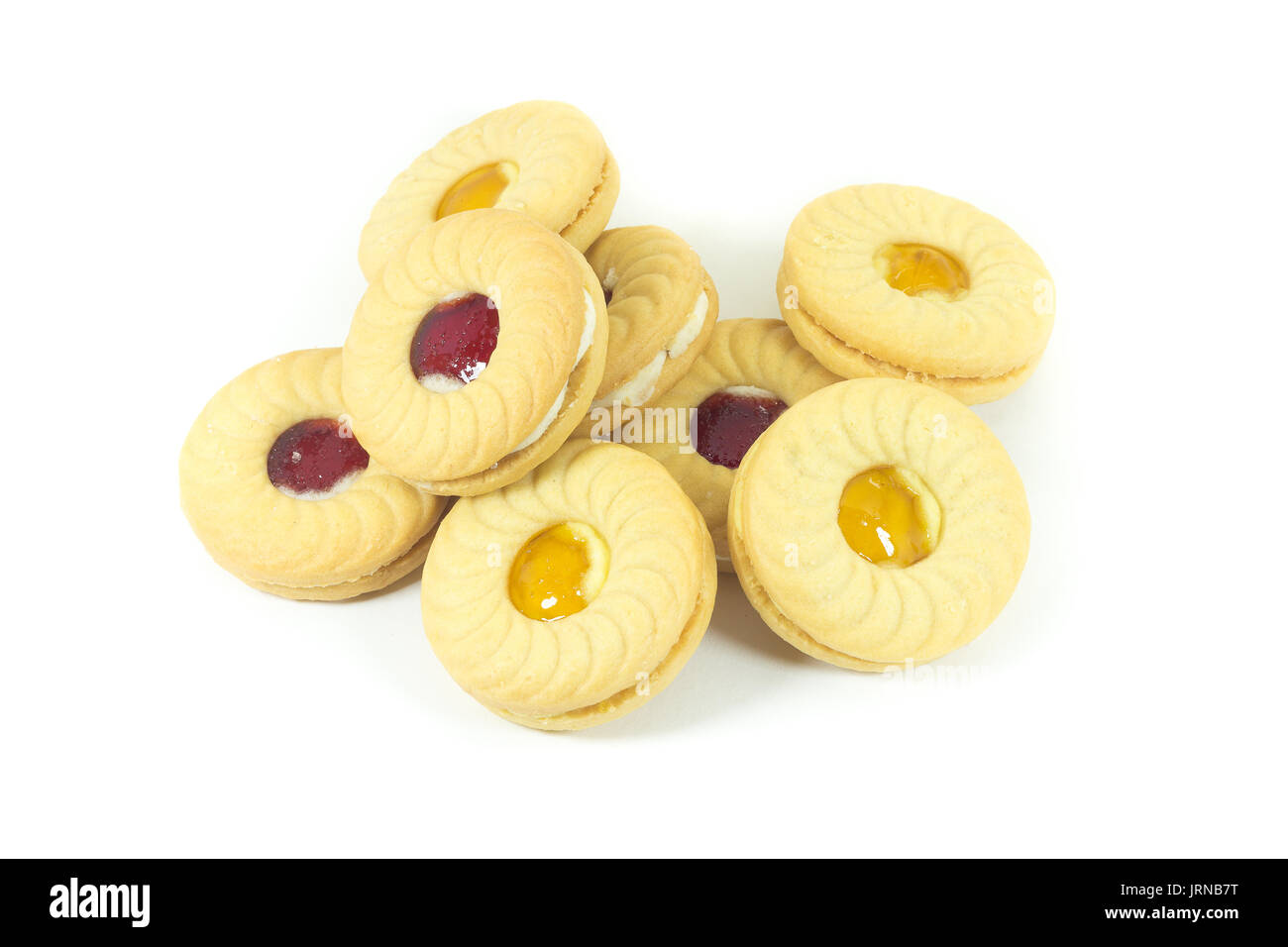 Homemade butter cookies yellow Cut Out Stock Images & Pictures - Alamy
