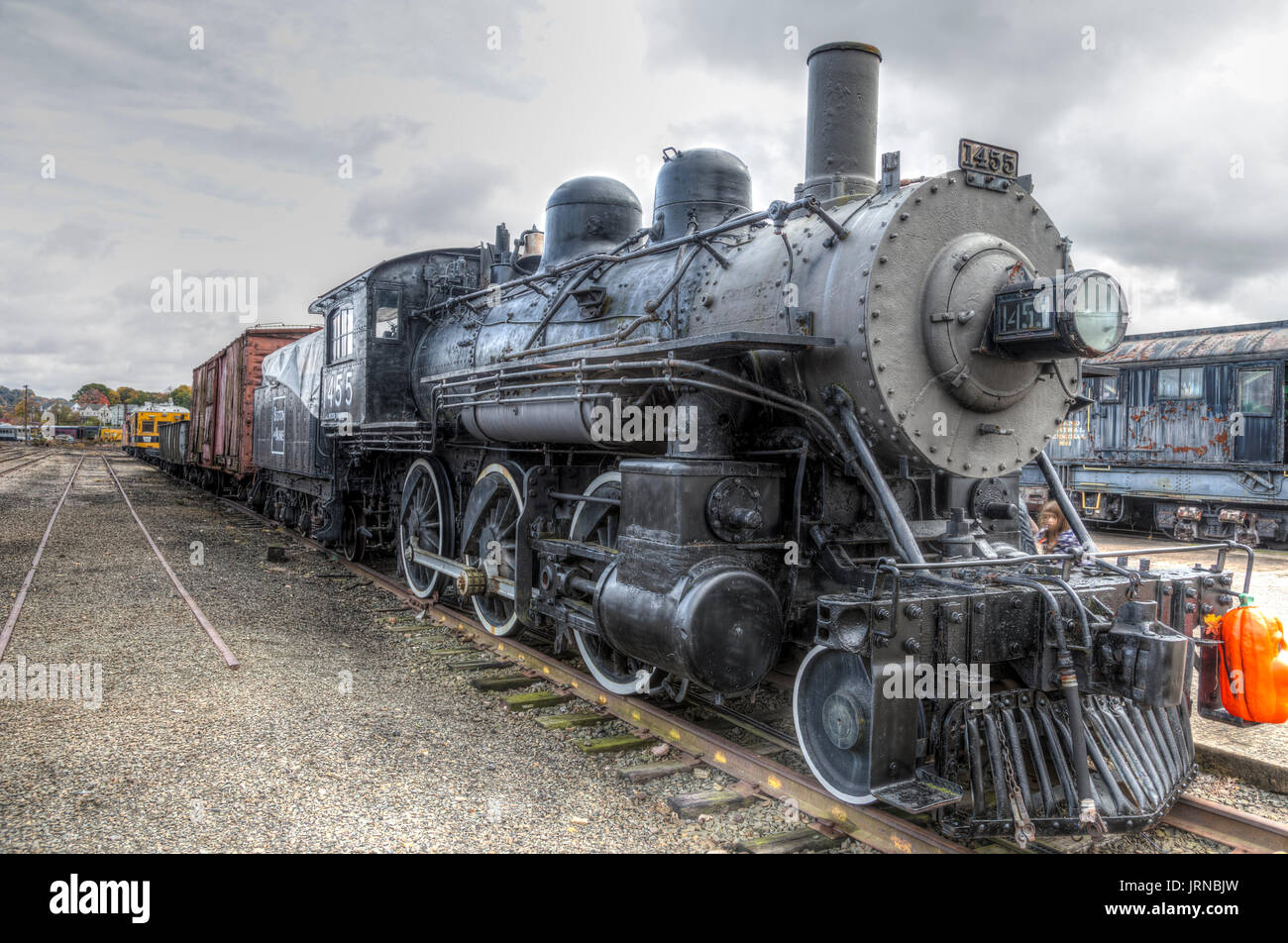 Steam Locomotive-Danbury CT Stock Photo - Alamy