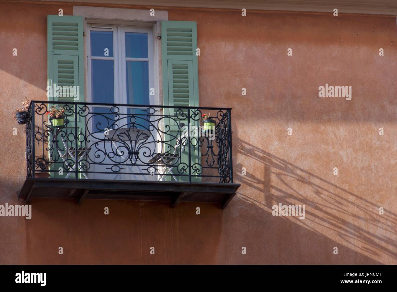 Apartment balcony shutters hi-res stock photography and images - Alamy