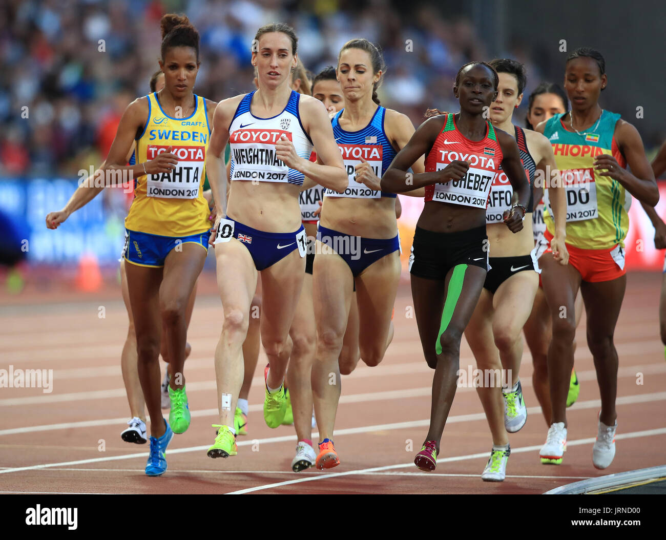 Great Britain's Laura Weightman competes in the women's 1500m semi ...