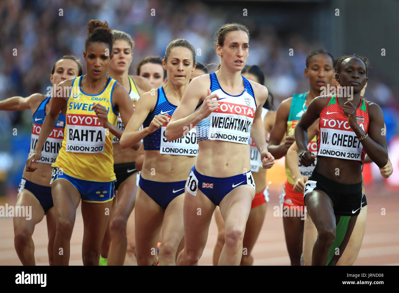 Great Britain's Laura Weightman competes in the women's 1500m semi ...
