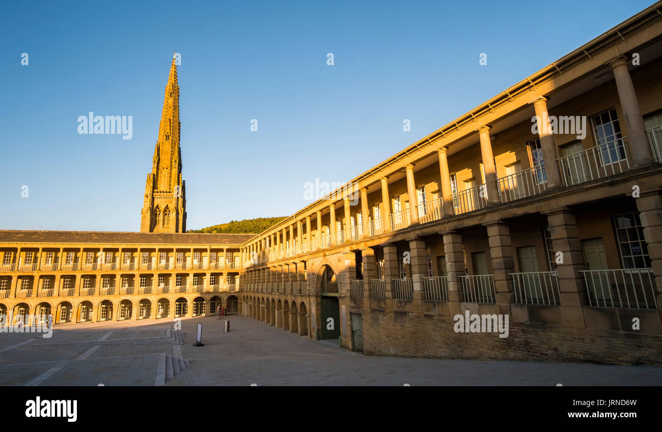 The beautifully renovated Piece Hall in Halifax, West Yorkshire Stock ...