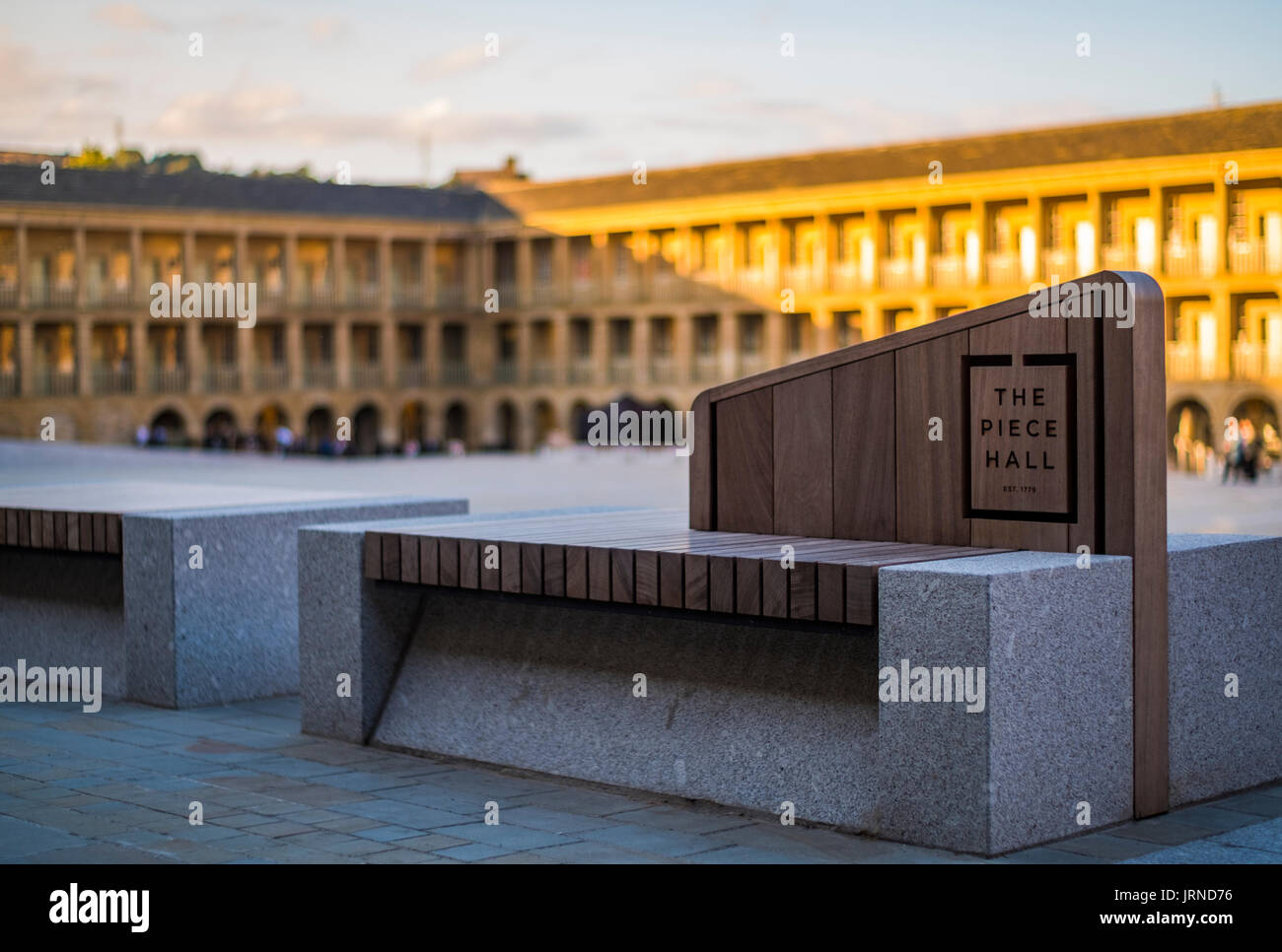 The beautifully renovated Piece Hall in Halifax, West Yorkshire Stock ...