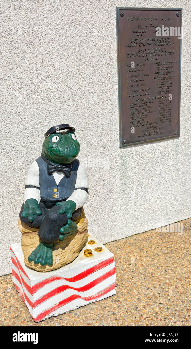 Louisiana, Acadia Parish, Rayne, "Frog Capital of the World" aka ...