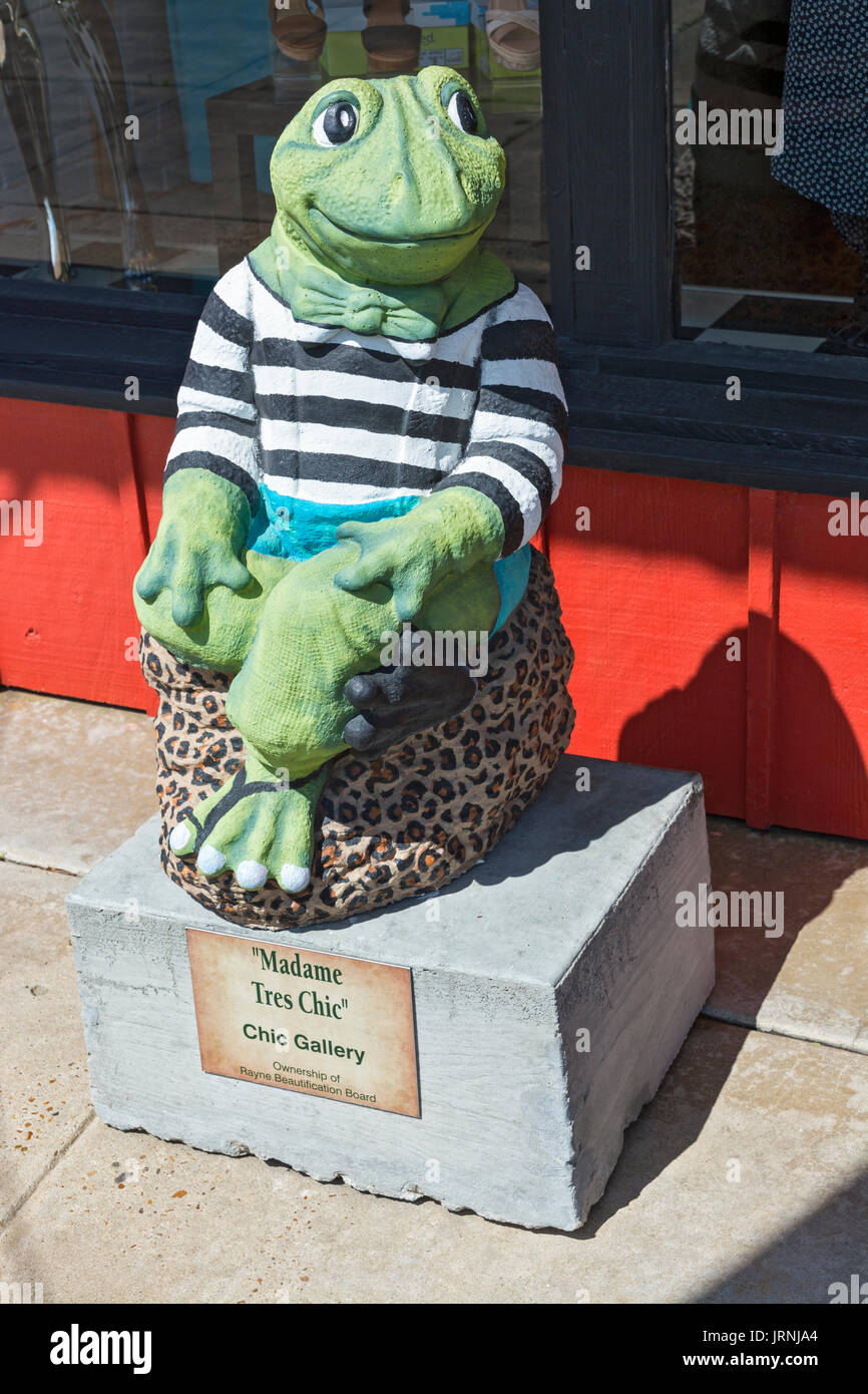 Louisiana, Acadia Parish, Rayne, "Frog Capital of the World" aka ...