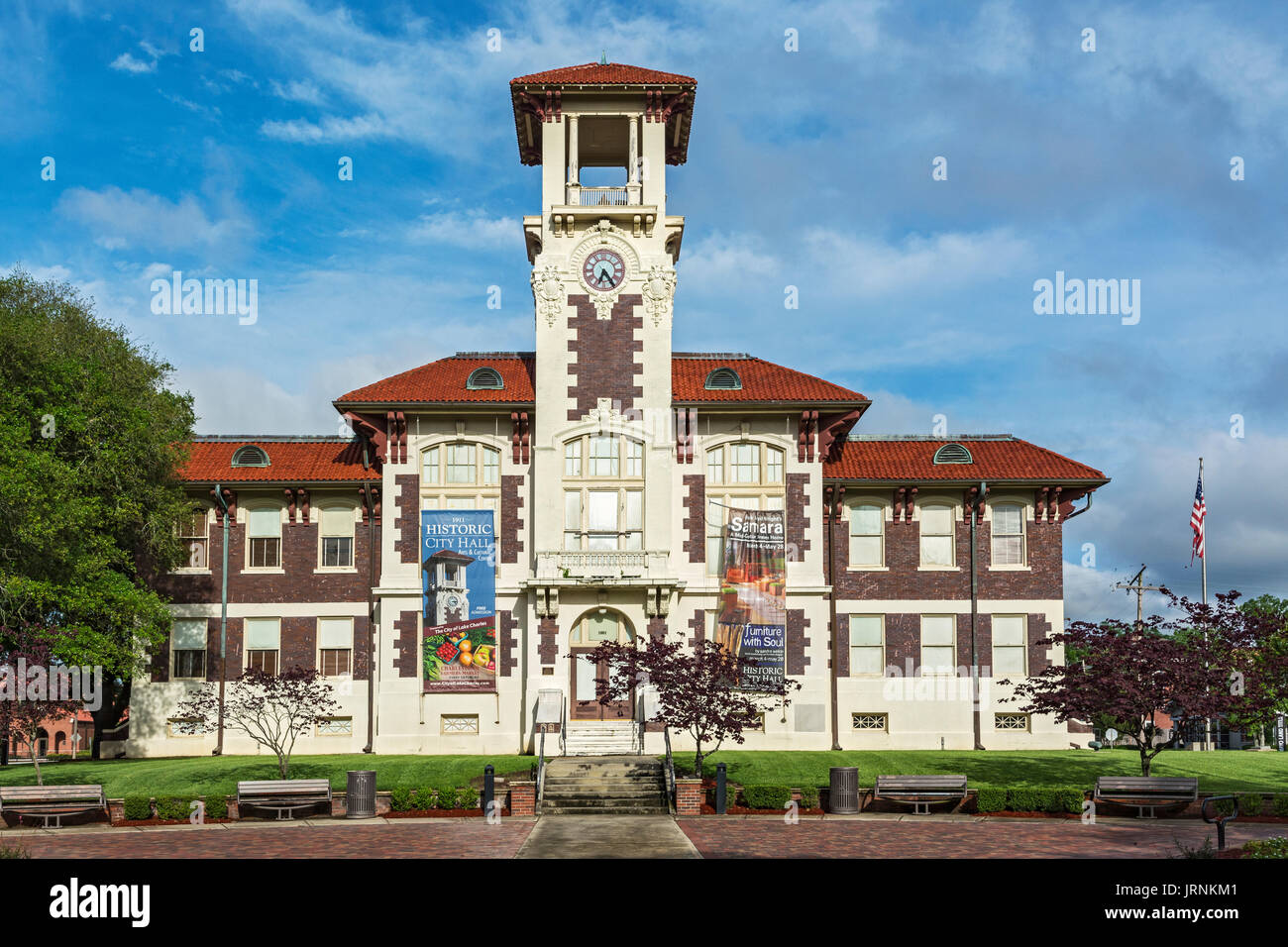 Louisiana, Calcasieu Parish, Lake Charles, Historic City Hall Arts ...