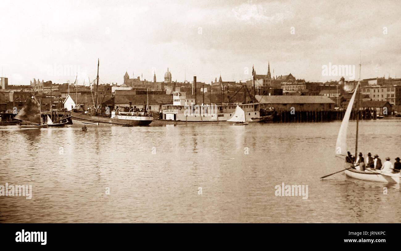 Victoria Harbour, Vancouver Island, Canada, early 1900s Stock Photo - Alamy