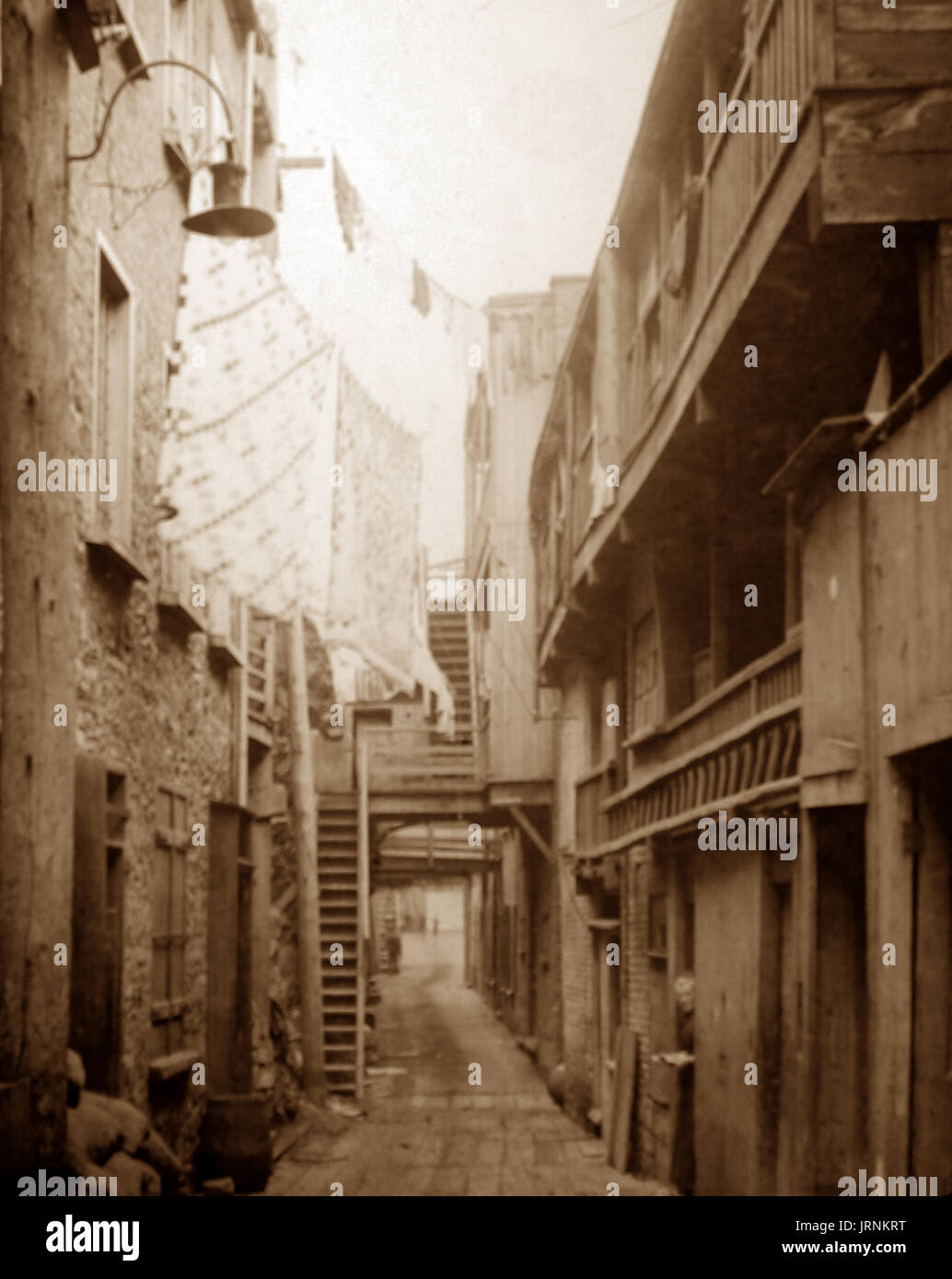 Sous le Cap Street, Quebec City, Canada, early 1900s Stock Photo - Alamy