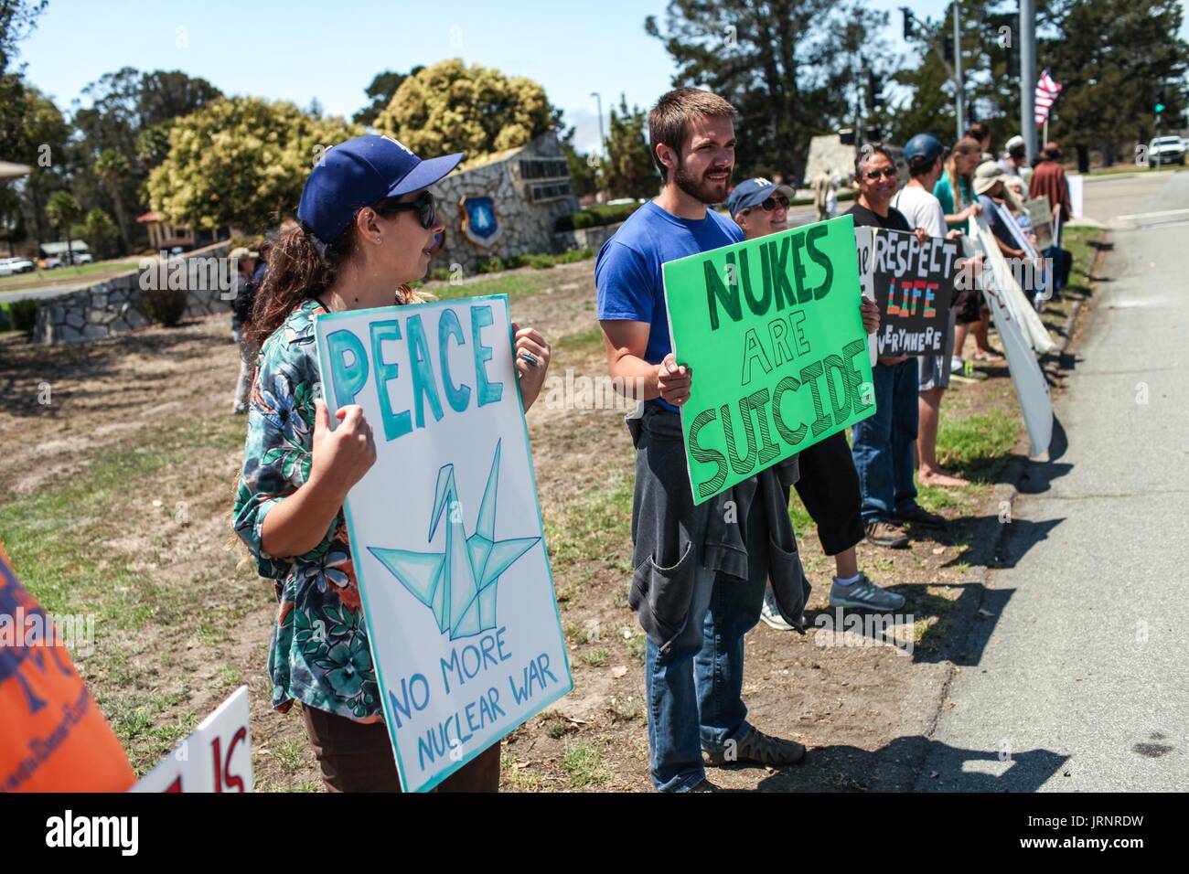 Vandenberg air force base protest hi-res stock photography and images ...