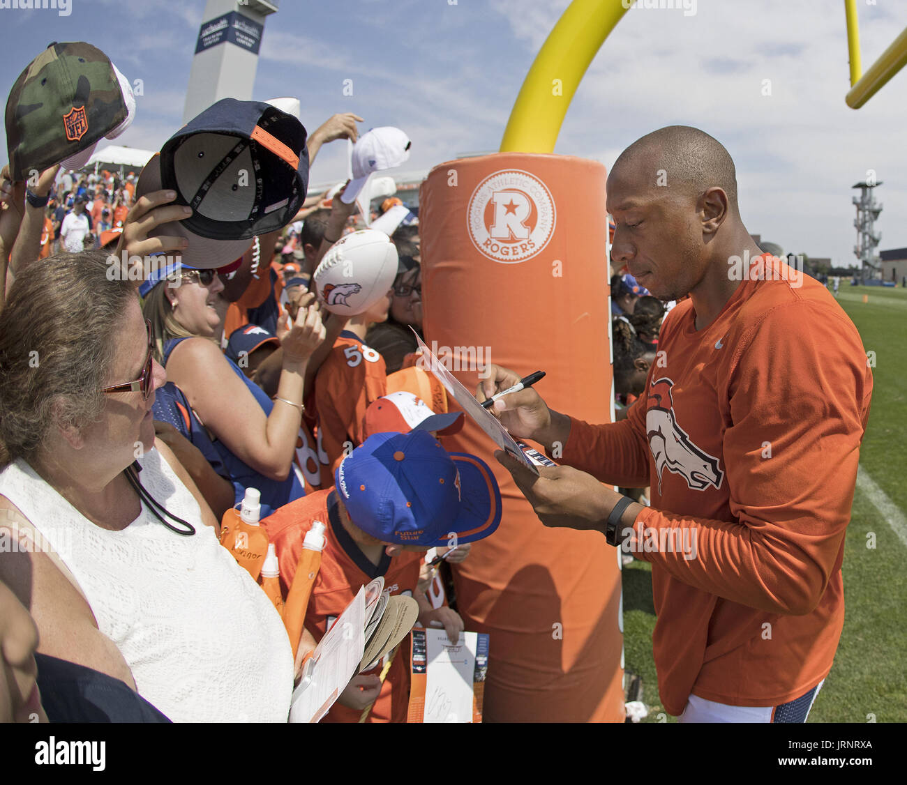 Englewood, Colorado, USA. 5th Aug, 2017. Broncos CB CHRIS HARRIS JR ...