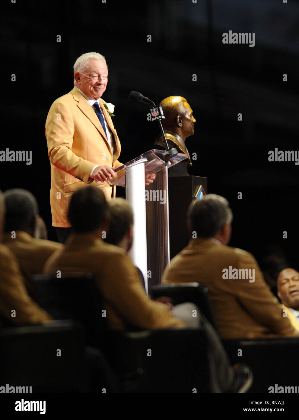 Canton, Ohio, USA. August 5th, 2017: Jerry Jones during the Pro ...