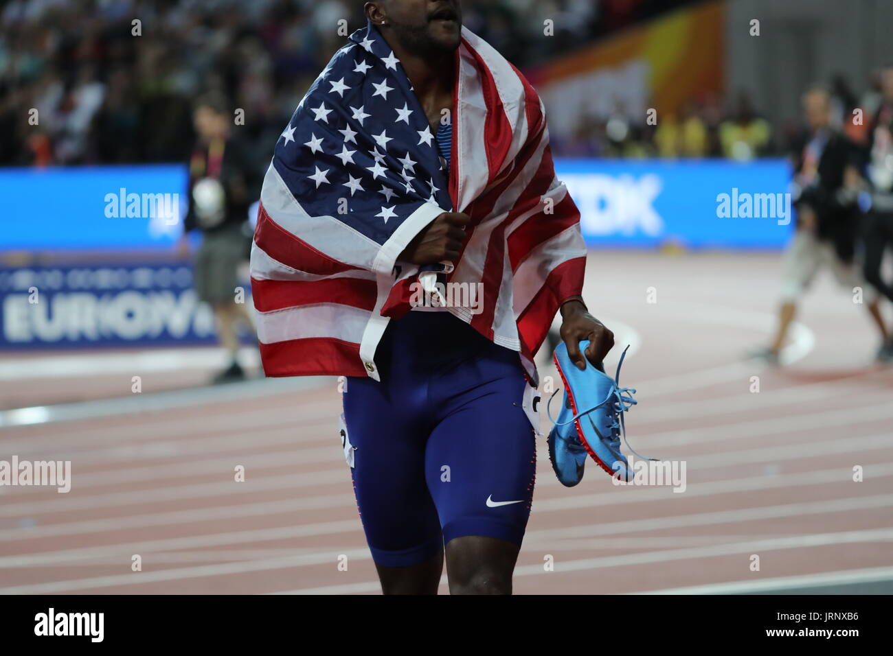 Mens 100 meter hi-res stock photography and images - Alamy