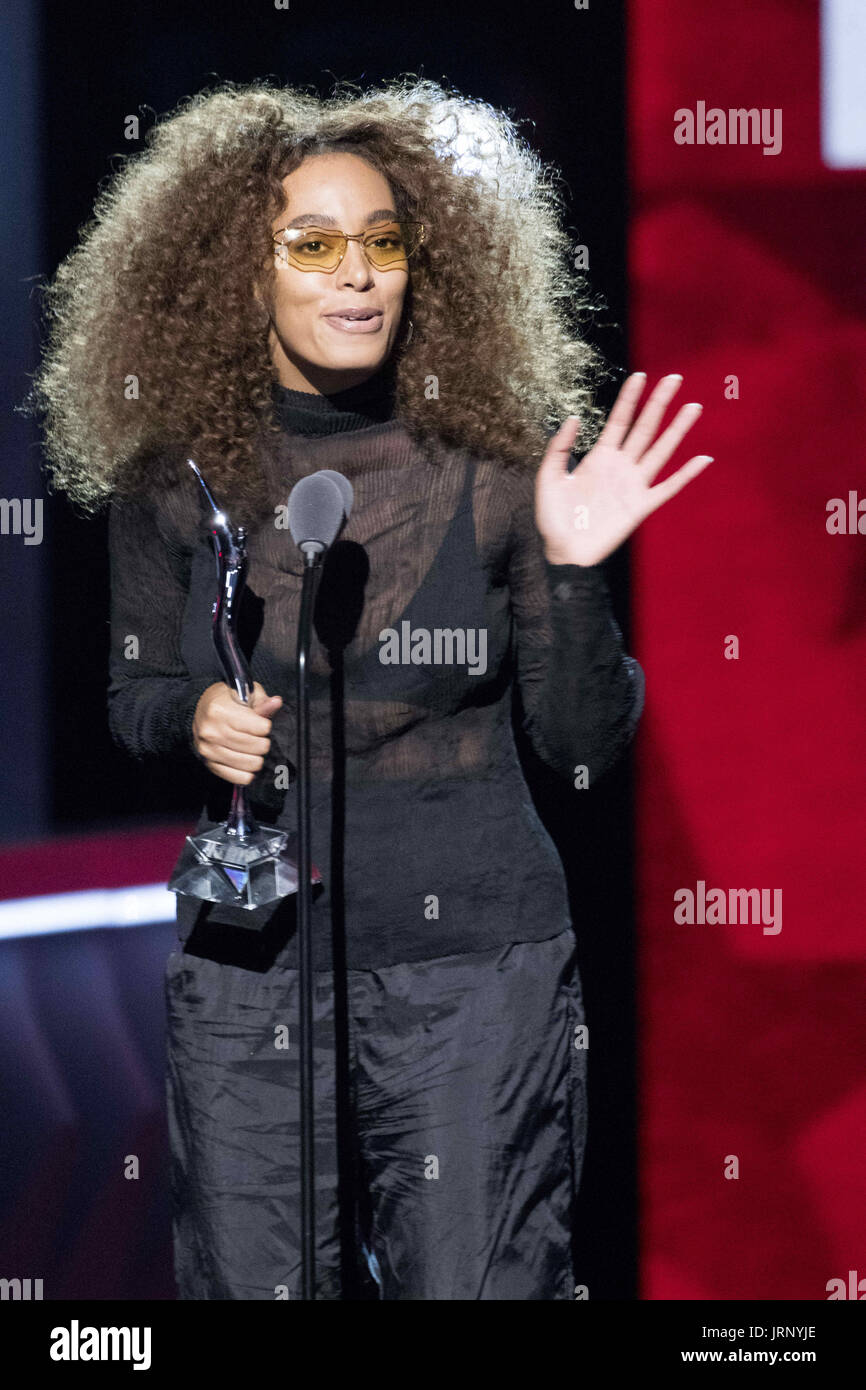 New Jersey, USA. 6th Aug, 2017. Singer, songwriter, SOLANGE, at the ...