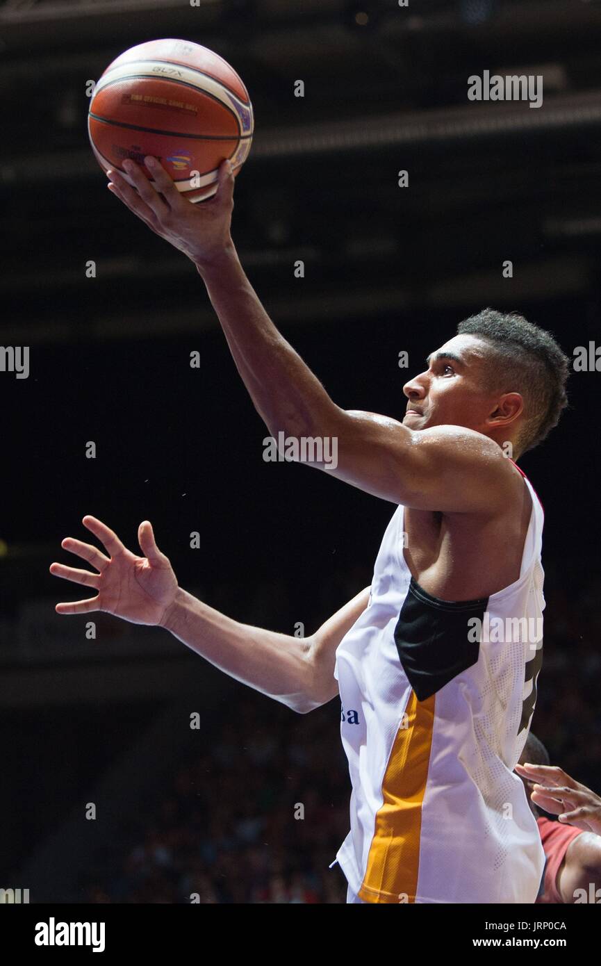 Erfurt, Germany. 5th Aug, 2017. Germany's Maodo Lo handling the ball ...