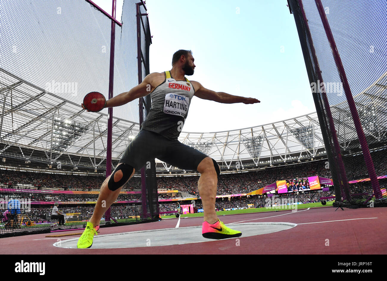 London, Great Britain. 5th Aug, 2017. Robert Harting from Germany in ...