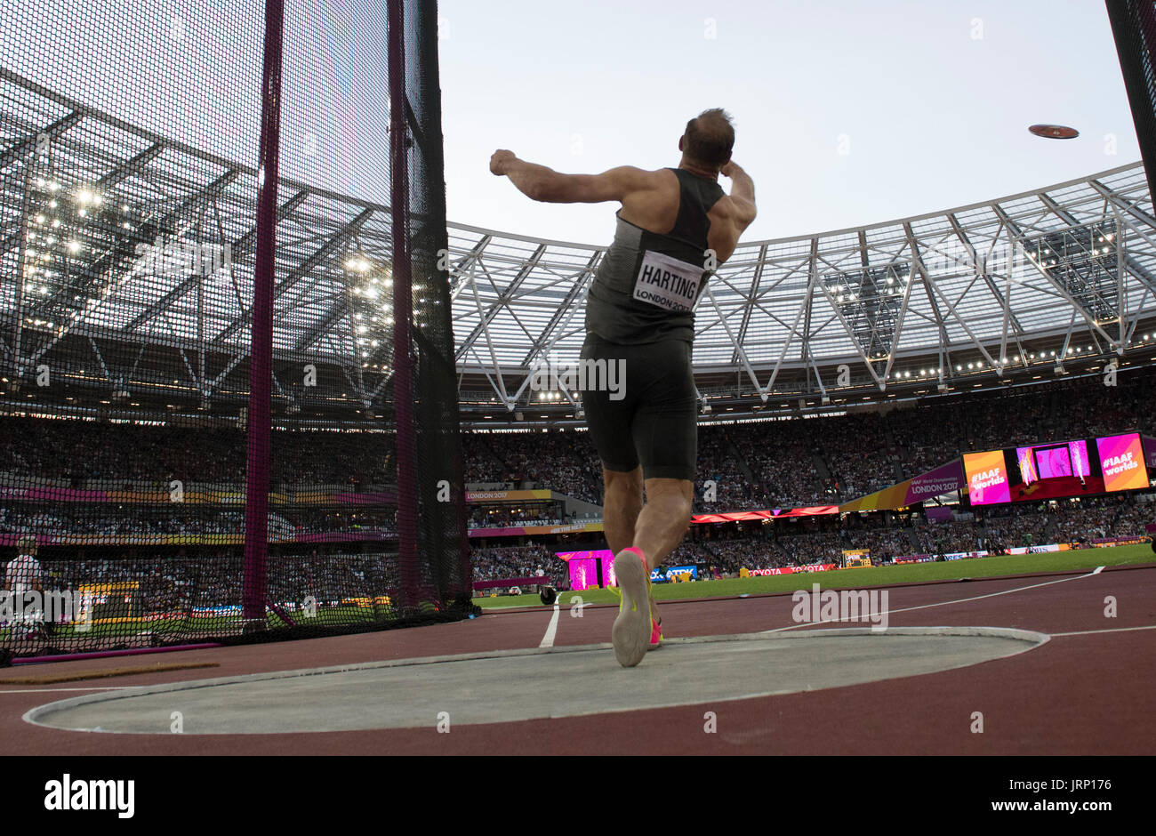 London, Great Britain. 5th Aug, 2017. Robert Harting from Germany in ...