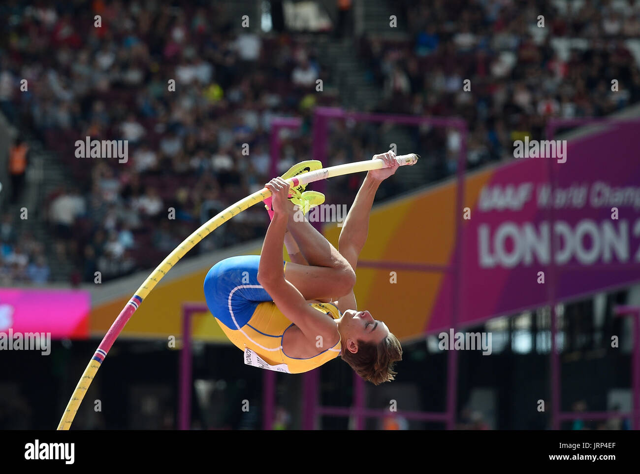 London, UK. 6th Aug, 2017. Pole vaulter Armand Duplantis of Sweden (18 ...