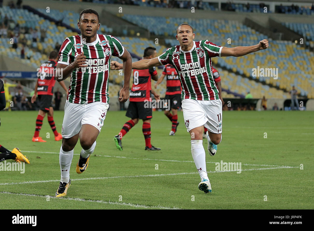 Rio De Janeiro, Brazil. 05th Aug, 2017. Wendel celebrates goal during ...