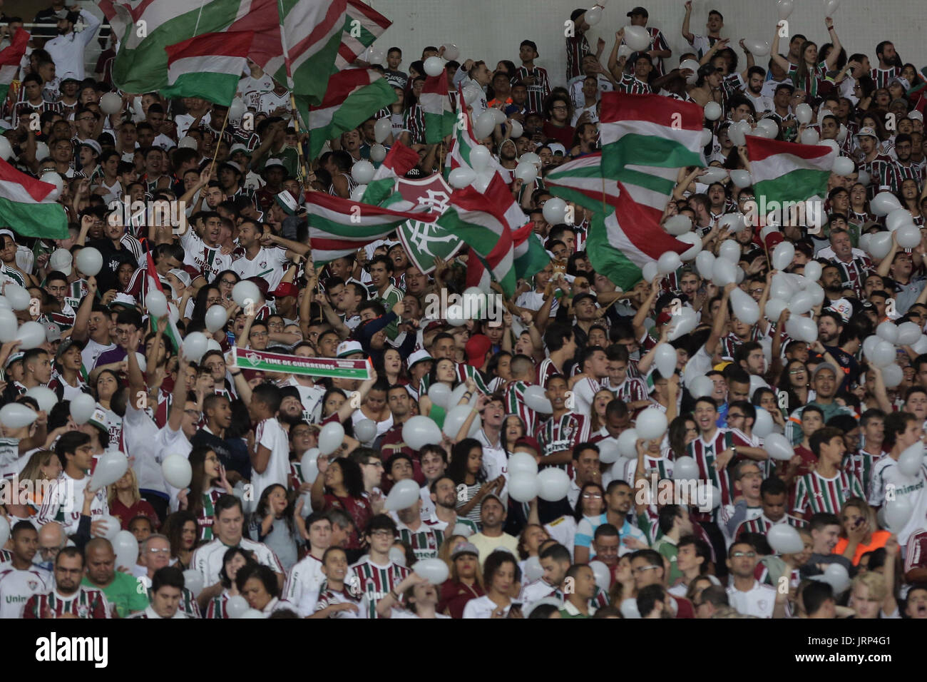 Rio De Janeiro, Brazil. 05th Aug, 2017. Fluminense fans during a match ...