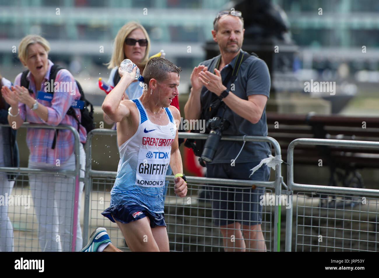 London, UK. 6th August, 2017. Josh Griffiths (Great Britain) taking ...