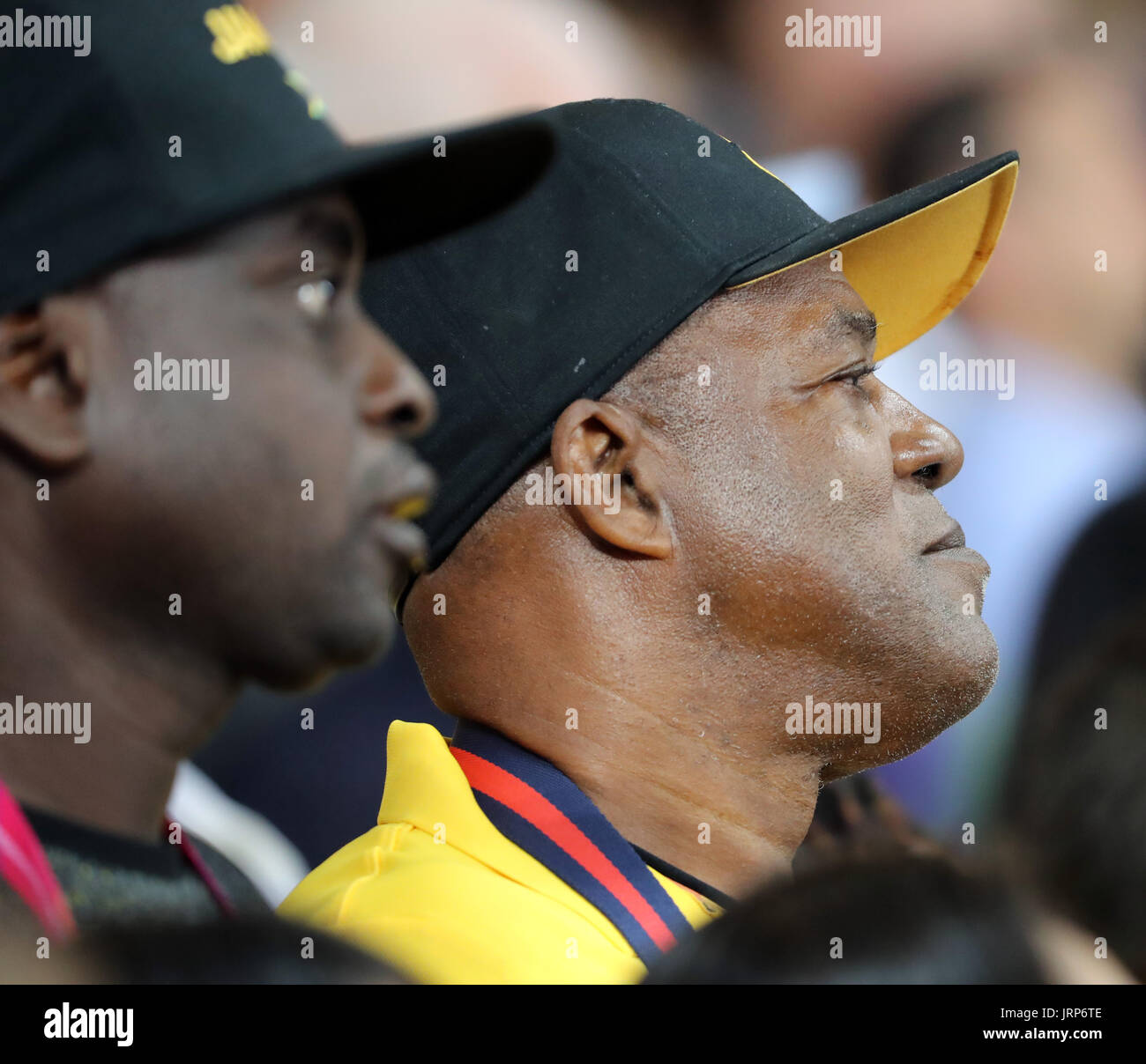 London, UK. 5th Aug, 2017. Superstar sprinter Usain Bolt's Father ...