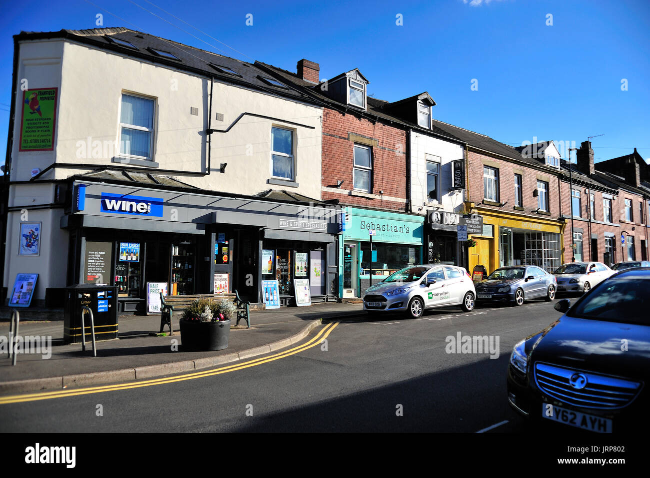Sharrow Vale Road Sheffield South Yorkshire Stock Photo, Royalty Free ...
