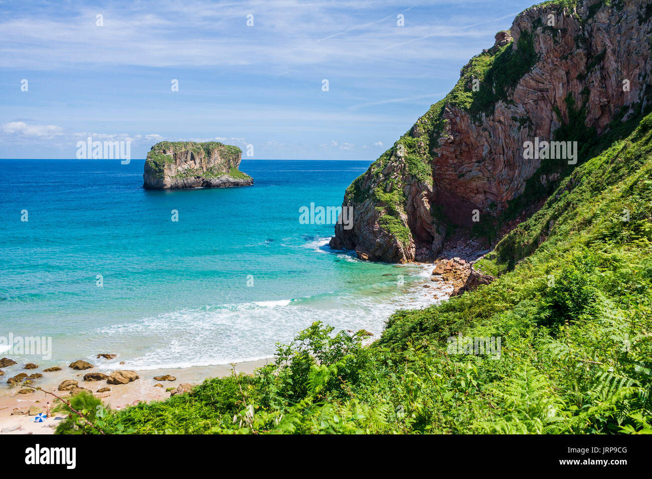 Playa de Ballota. Llanes. Asturias. España Stock Photo - Alamy