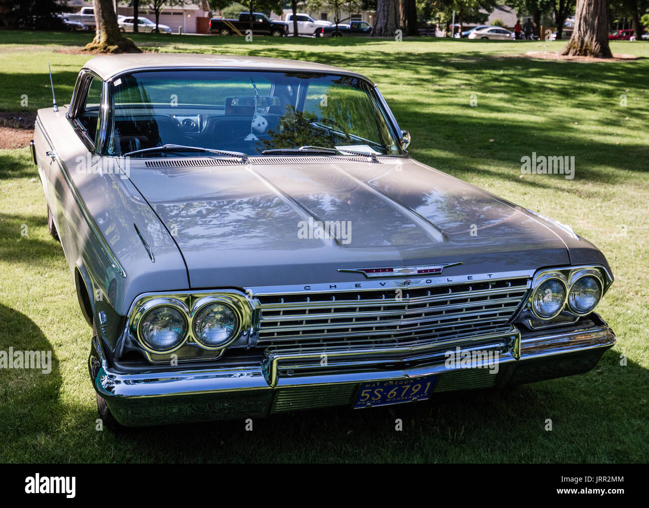 Vintage cars at the Back to the Fifties Car Show in Grants Pass, Oregon ...