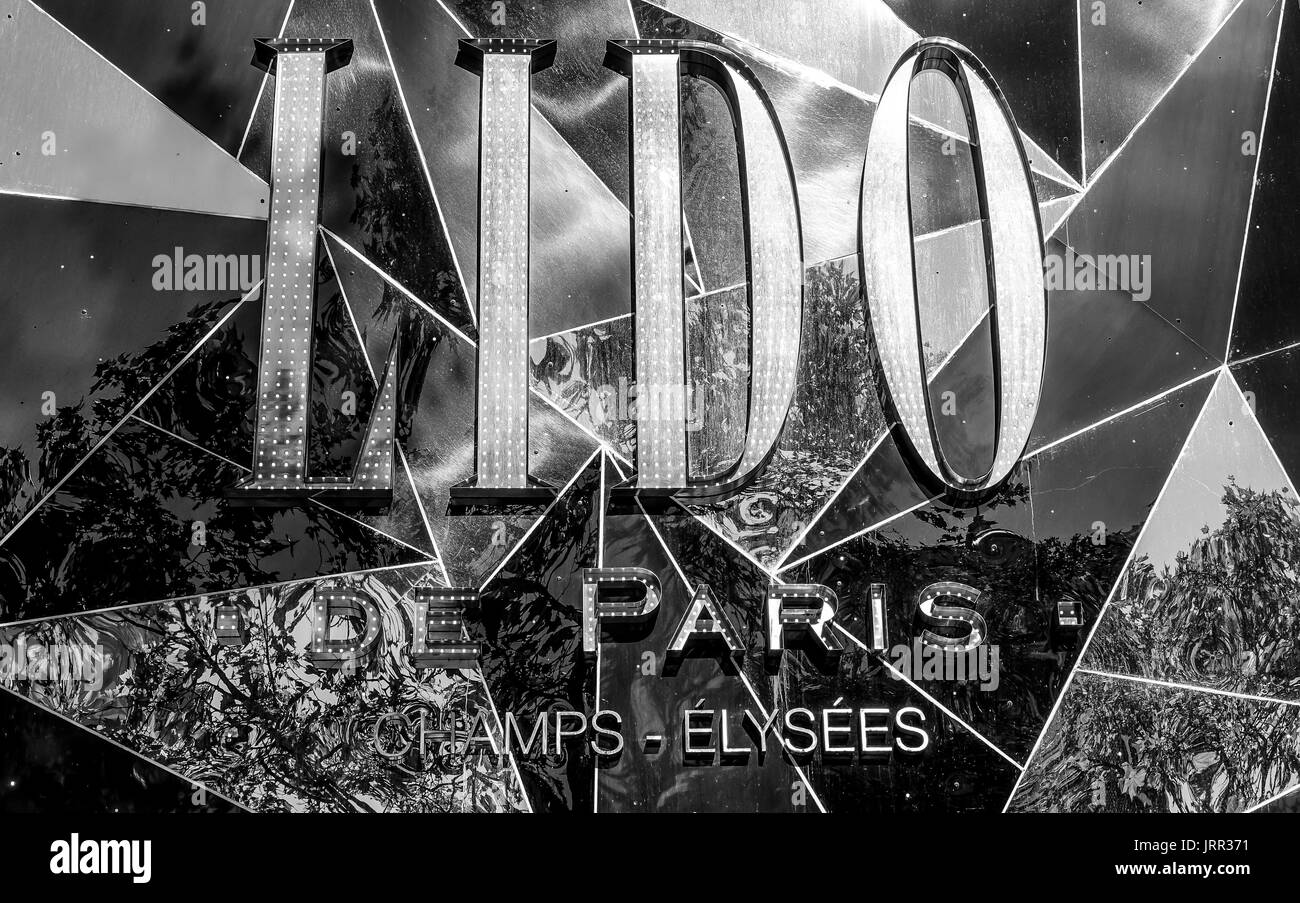 World famous Lido Club in Paris - French Cabaret - PARIS / FRANCE ...