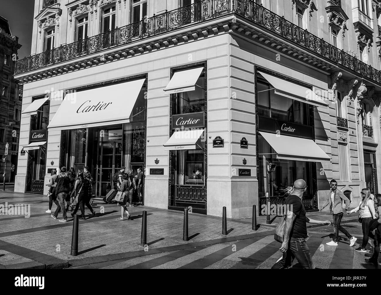 Exclusive Cartier shop on Champs Elyseess in Paris - PARIS / FRANCE ...