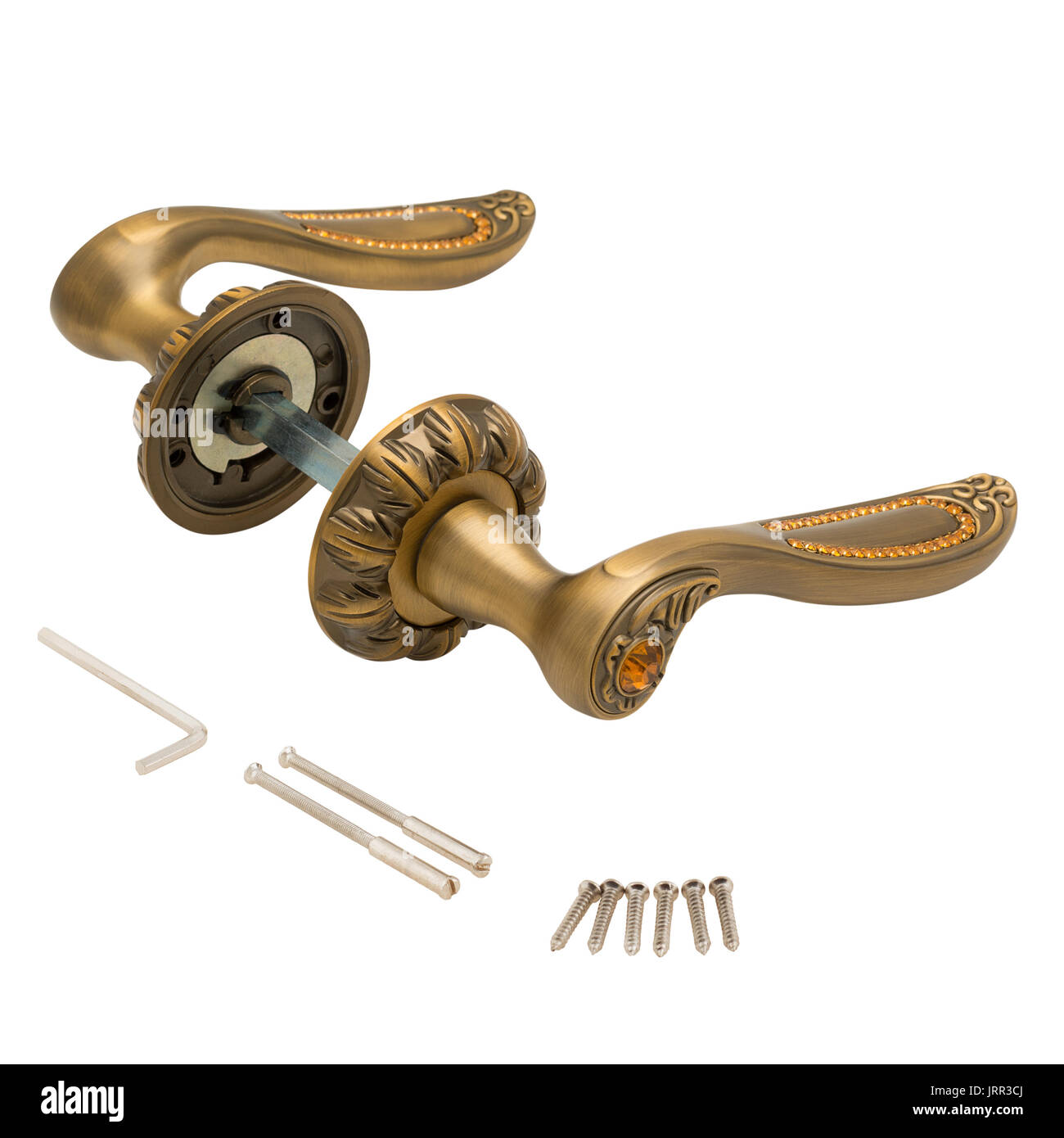 Classic door handle Stock Photo - Alamy