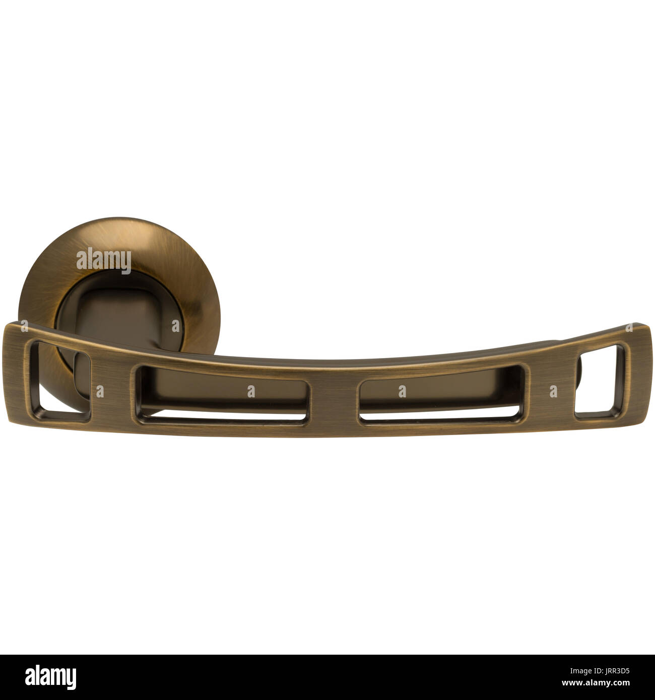 Classic door handle side view Stock Photo - Alamy