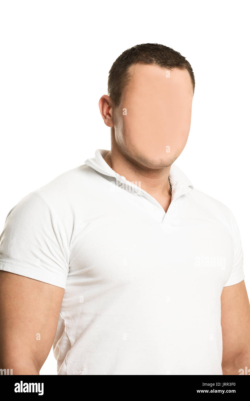 Faceless person with fitness phisique Stock Photo - Alamy