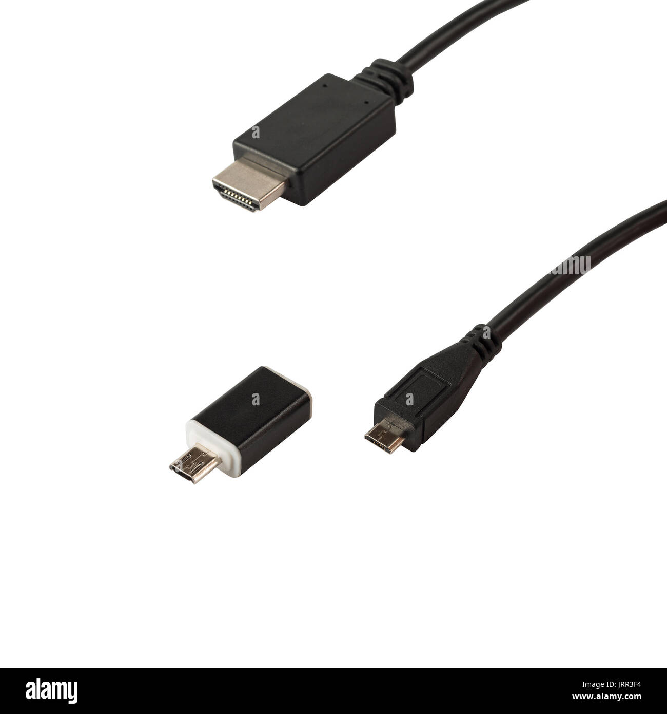 HDMI cable isolated on white Stock Photo - Alamy