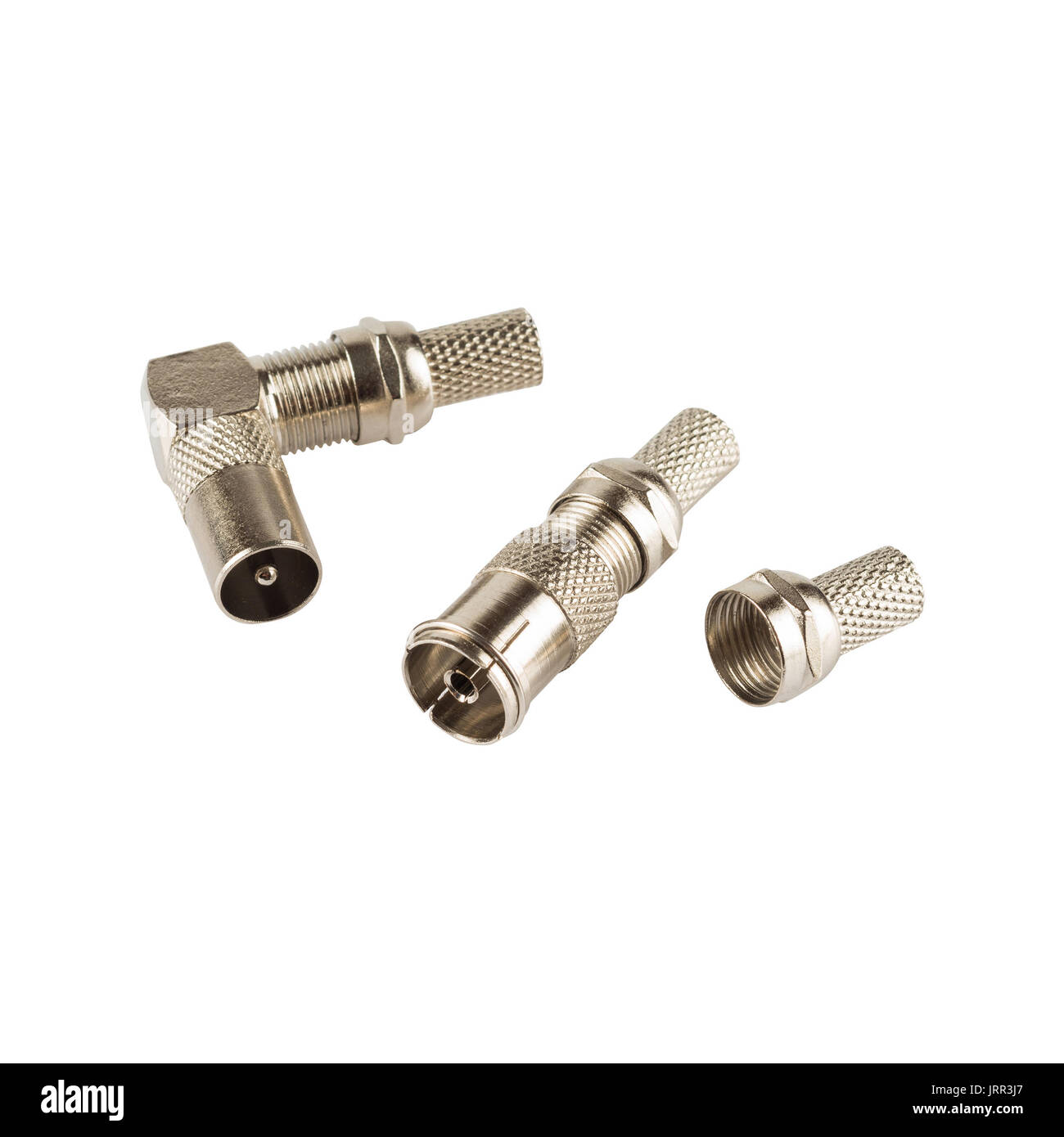 TV antenna cable element isolated Stock Photo - Alamy