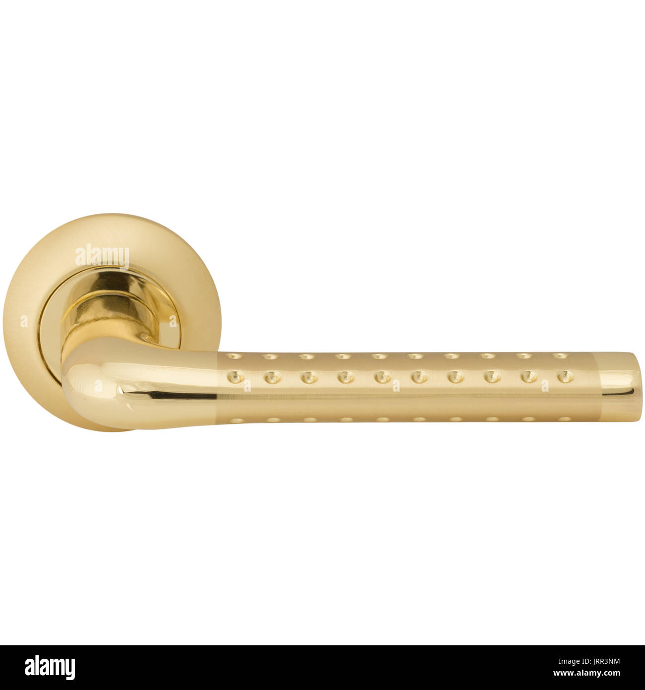 Classic golden door handle side view Stock Photo - Alamy