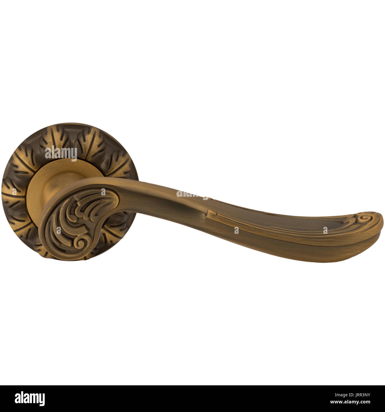 Classic door handle side view Stock Photo - Alamy