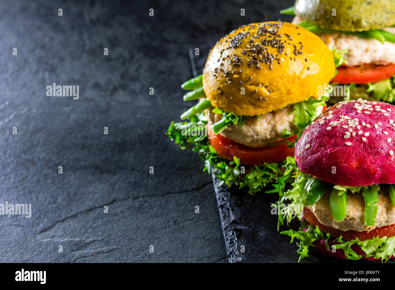 Purple burger hi-res stock photography and images - Alamy