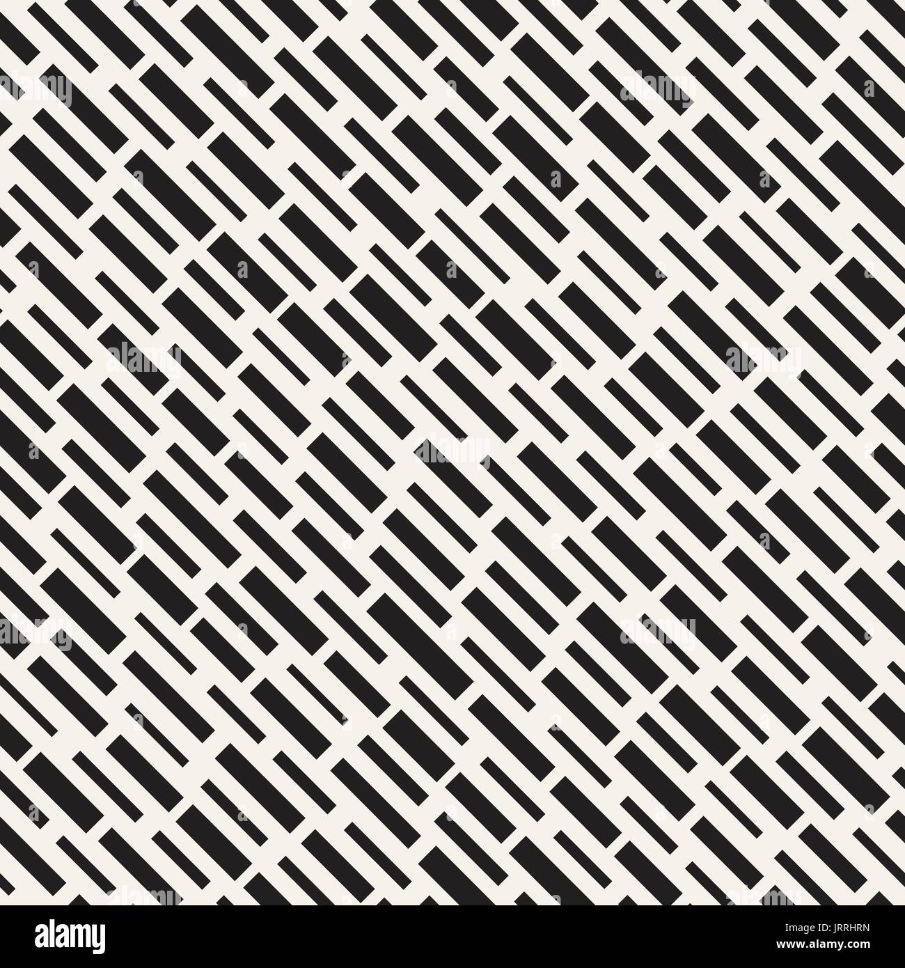 Black and White Irregular Dashed Lines Pattern. Modern Abstract Vector ...