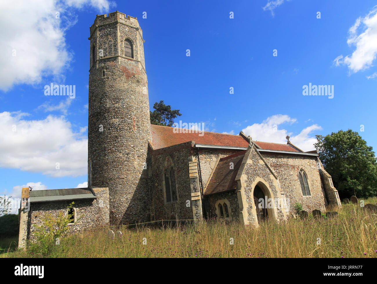Round tower church hi-res stock photography and images - Alamy