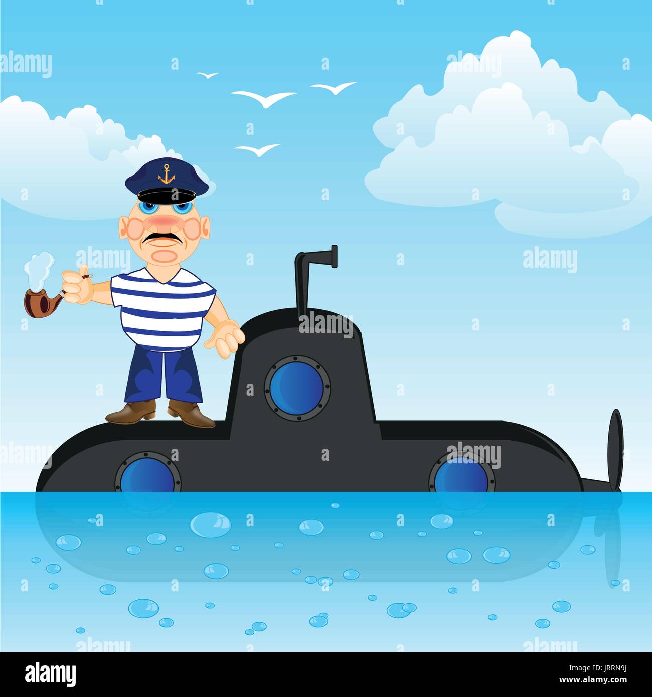 Sea Captain Cartoon High Resolution Stock Photography and Images - Alamy