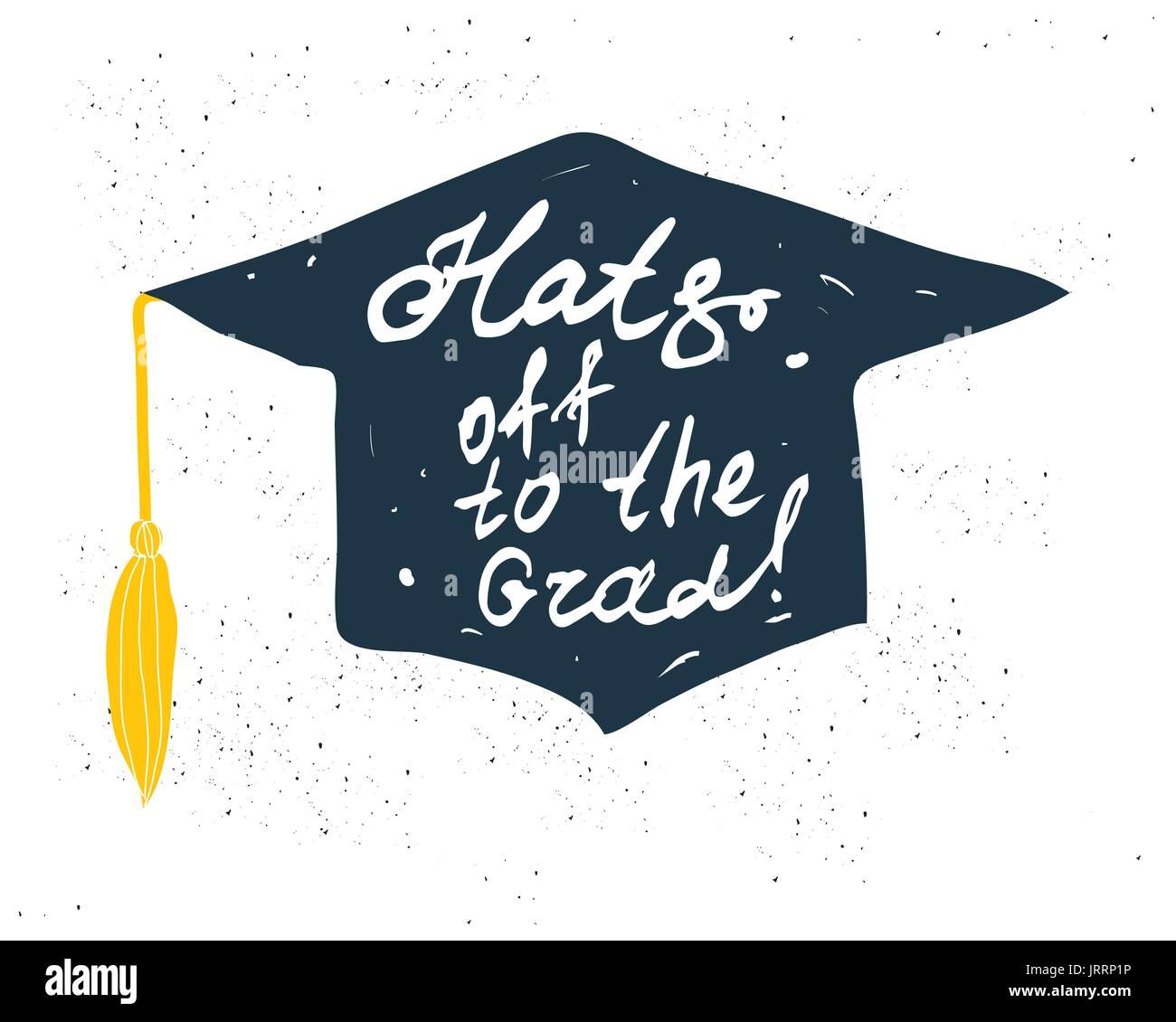 Greeting Card With Congratulations Graduate Completion of Studies Stock ...