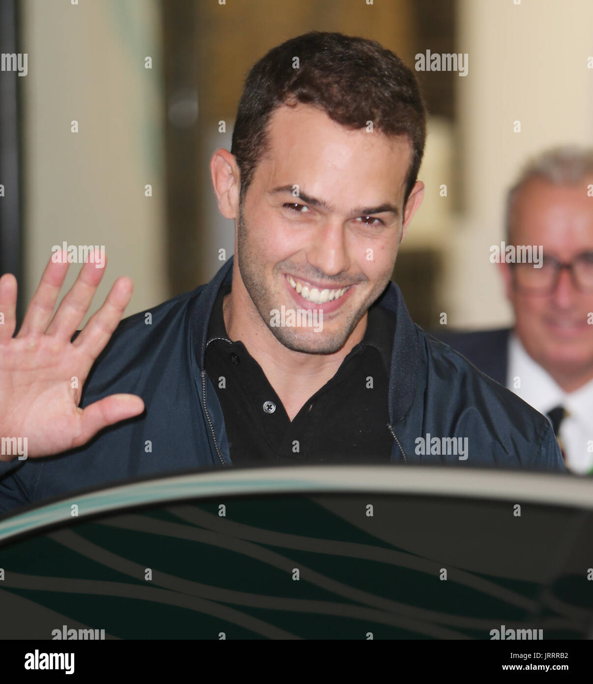 Kelly Brook and Jeremy Parisi outside ITV Studios Featuring: Jeremy ...