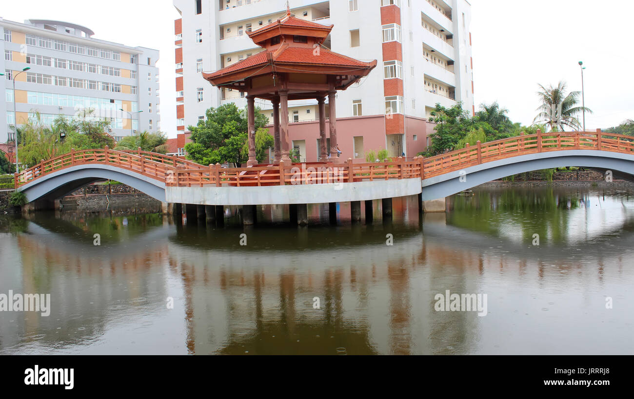 temple with two bridges Stock Photo - Alamy