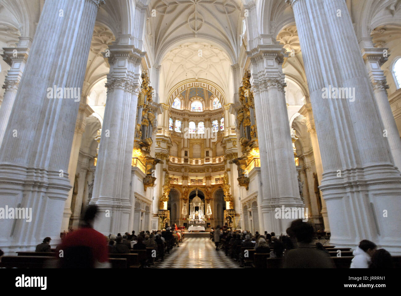 Granada Spain. Interior of The Granada Cathedral, Catedral de Granada ...