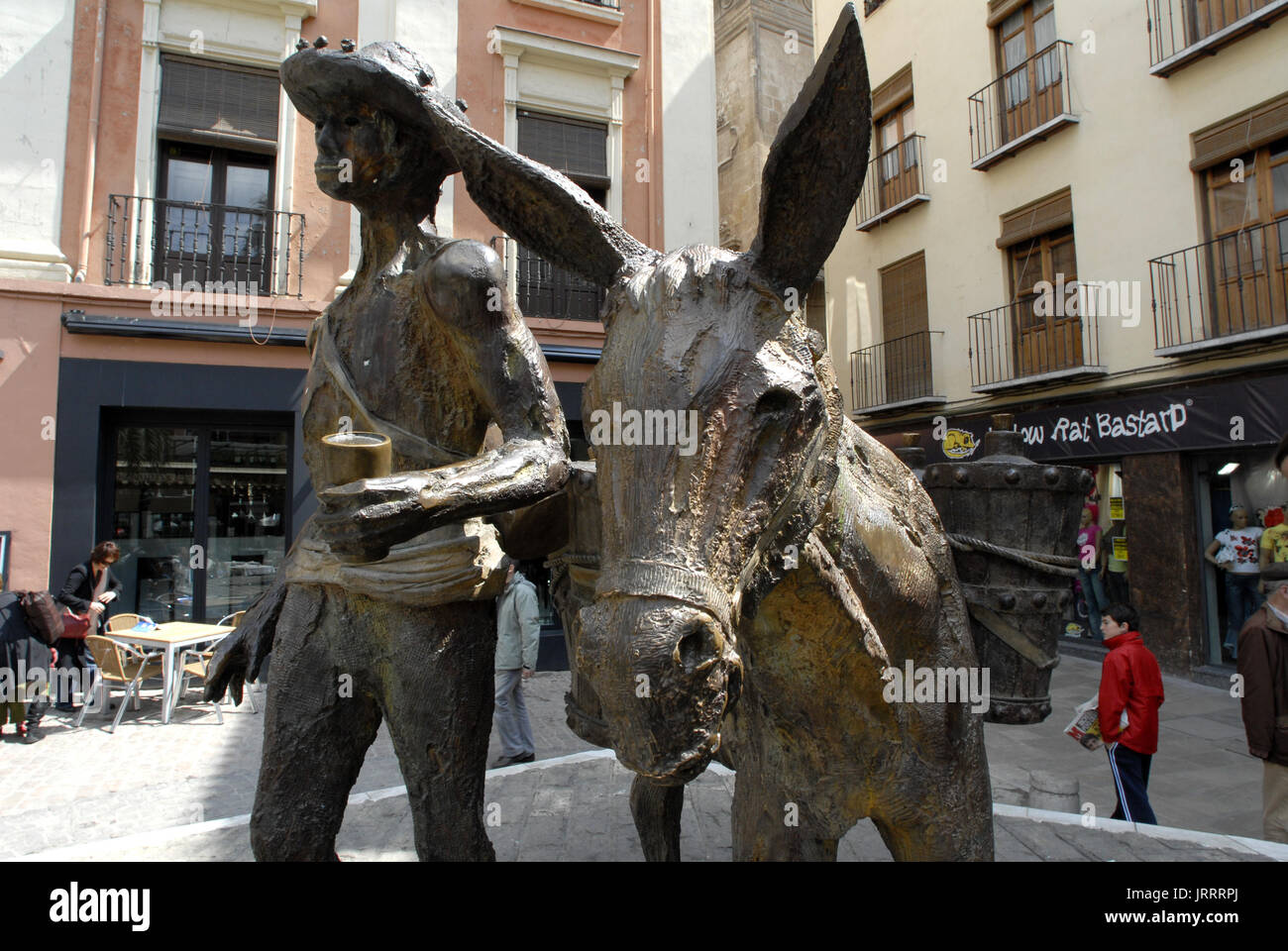 Tradition man burro donkey statue hi-res stock photography and images ...