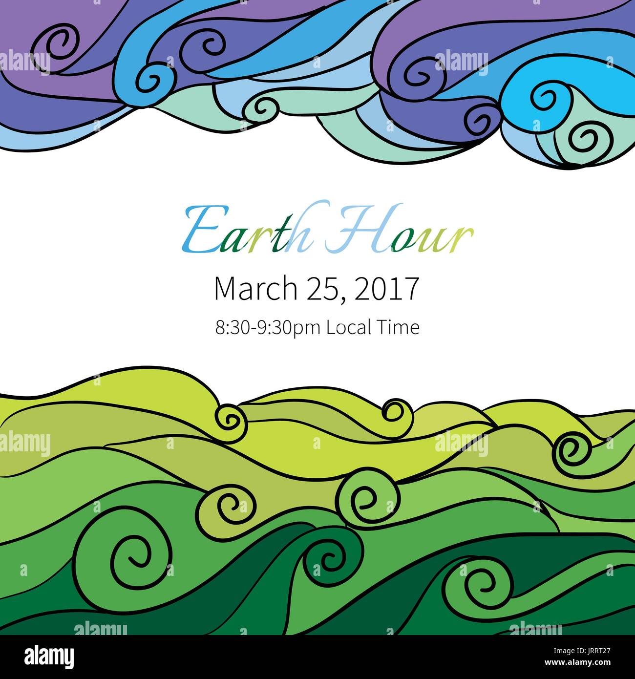 Earth hour background Stock Vector Images - Alamy