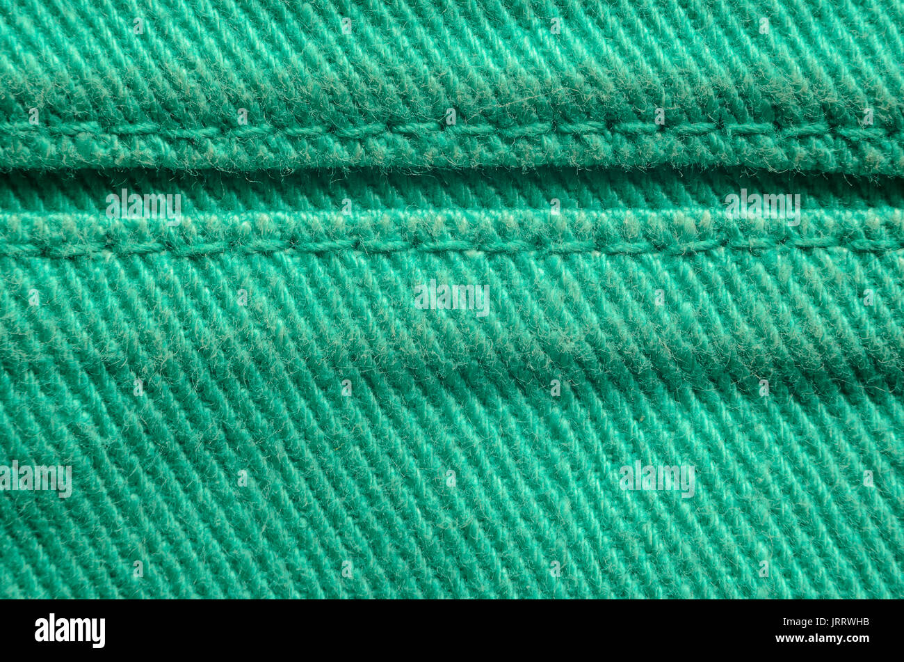 Green Denim Tissue Structure Textile Texture Close-up. Macro shot of ...