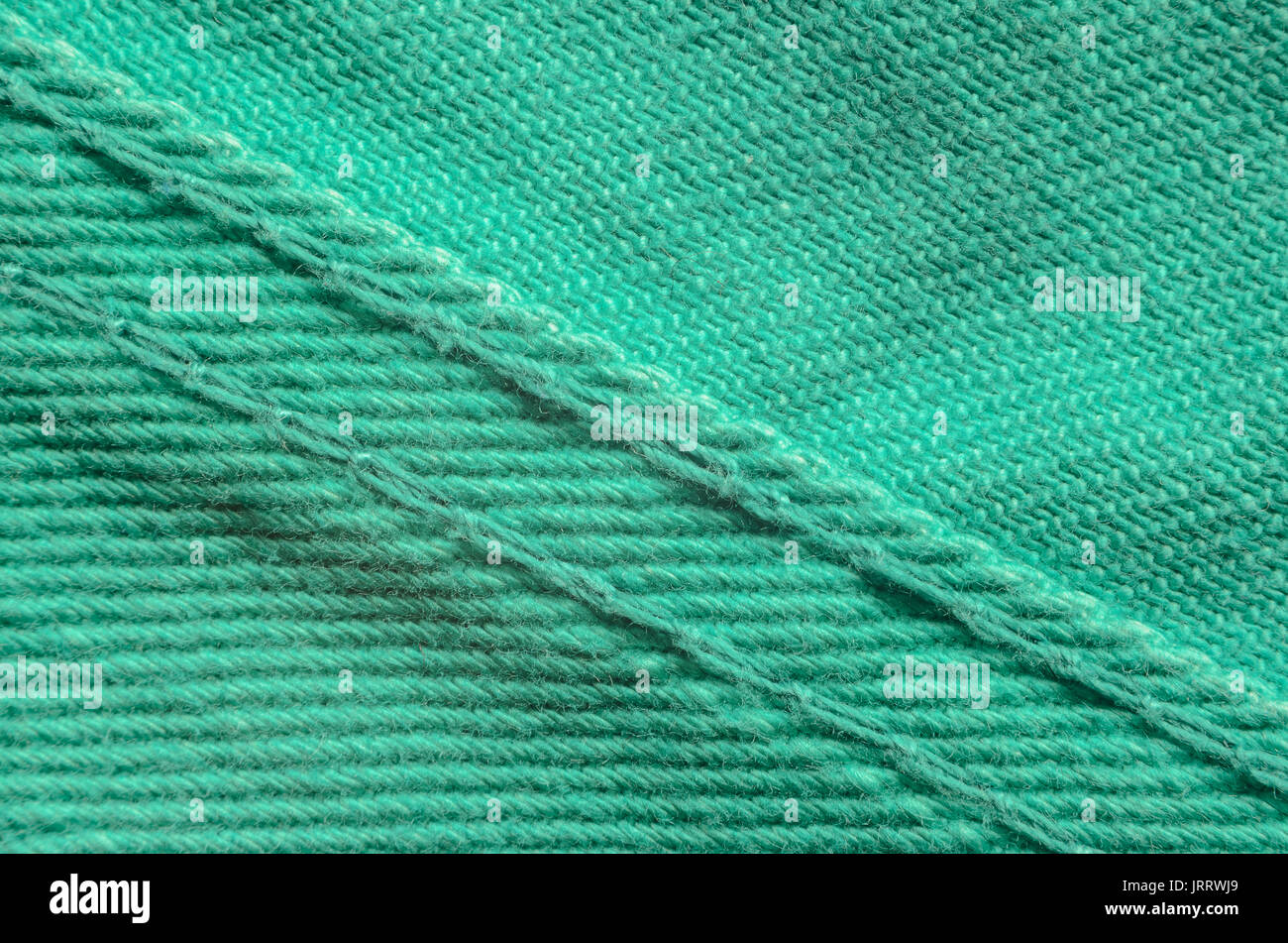 Green Denim Tissue Structure Textile Texture Close-up. Macro shot of ...